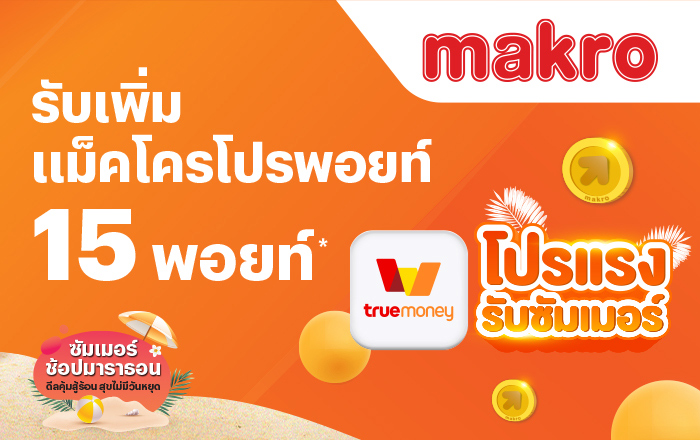 โปรโมชัน Makro | ทรูมันนี่ เป็นไปได้ ได้ทุกคน